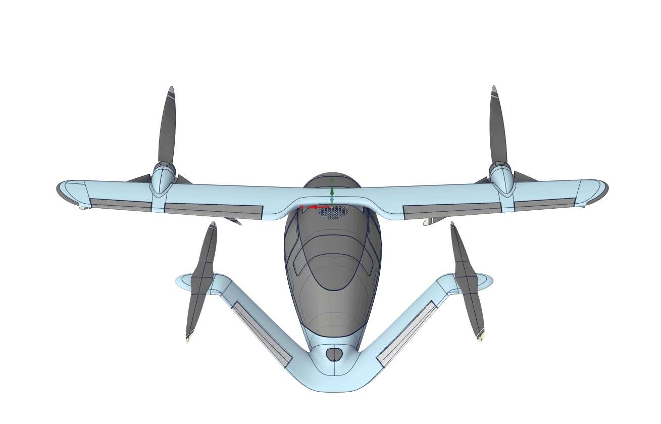 Hydrogen EVTOL Aircraft Concept - Polygon Lab